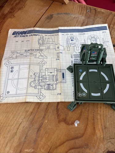 GI Joe JUMP Jet Pack Vintage 1982 With Original Blueprints | eBay