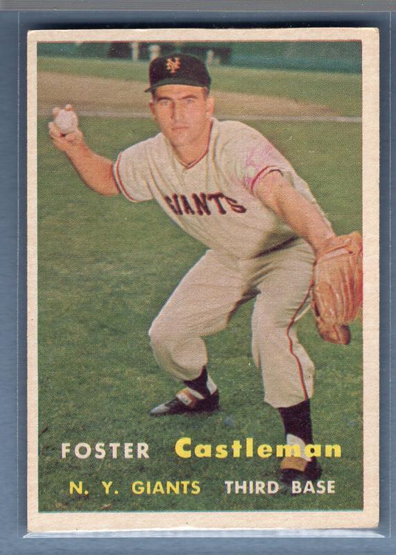 1957 Topps #237 Foster Castleman(1) VG-EX GO295 | eBay
