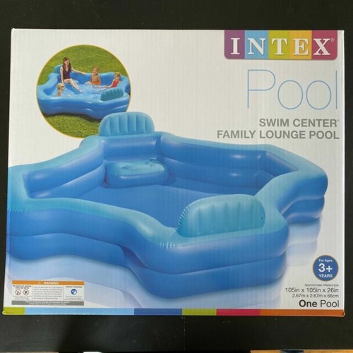 Intex Inflatable 2-Seat Swim Center Family Lounge Pool 78257325955| eBay