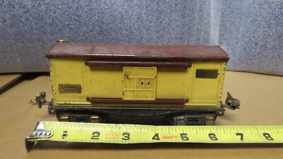 LIONEL PREWAR O-GAUGE TIN PLATE #655 BROWN AND YELLOW BOX CAR 620225 | eBay