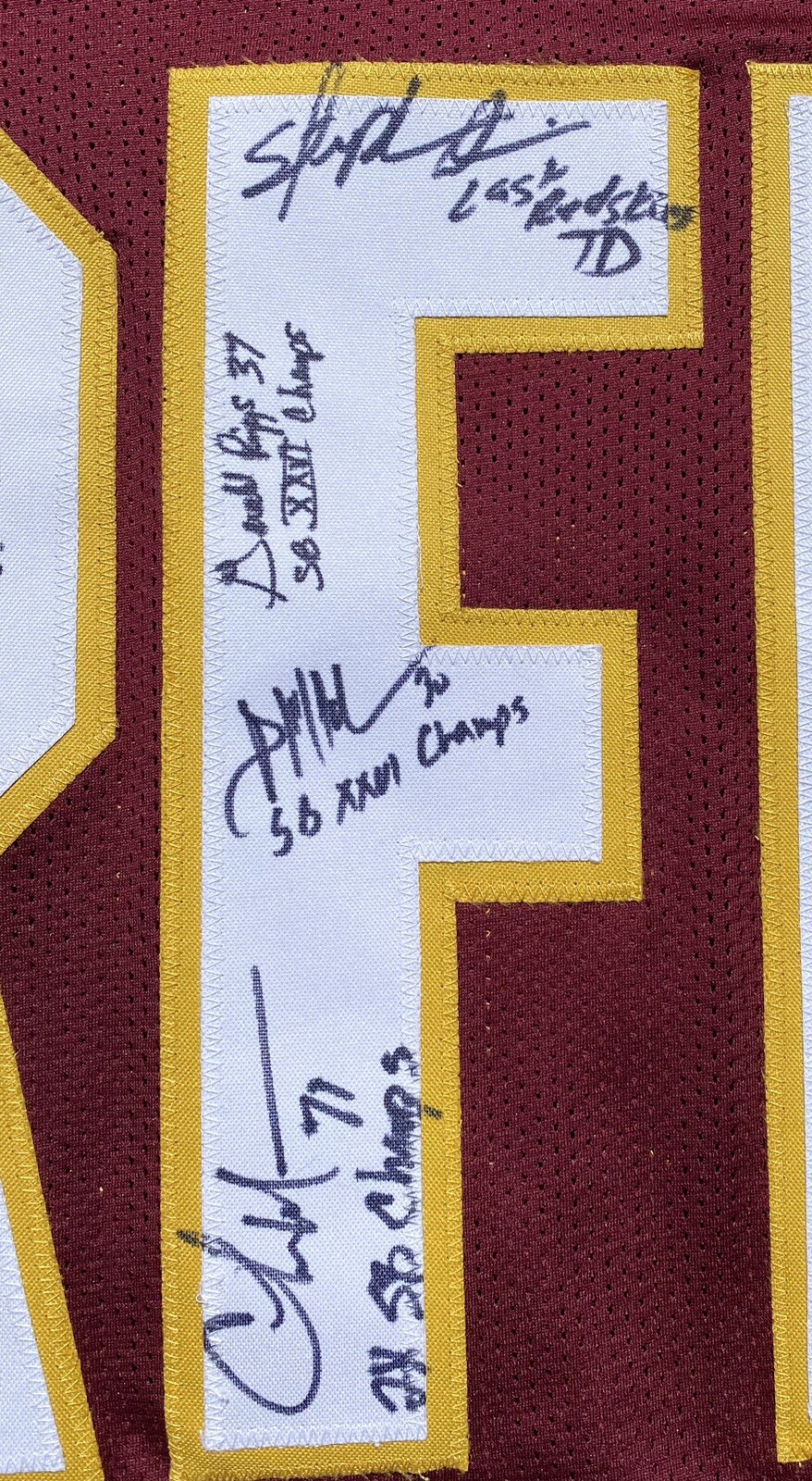 RFK Legends Jersey - 13 Washington Redskins Autographs With ...