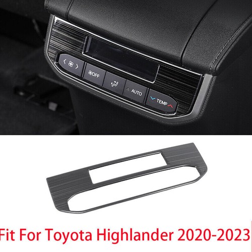 Black Titanium Rear AC Switch Control Panel Trim For Toyota Highlander ...