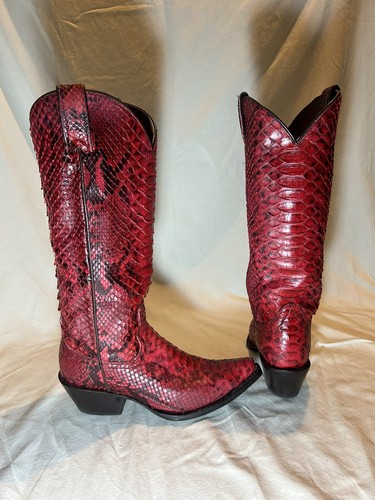 IDYLLWIND Miranda Lambert Red Python Boots Size 7 1/2 | eBay
