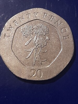 2014 Gibraltar 🇬🇮 20p coin Candytuft Flowers Twenty Pence 20p Coin ...