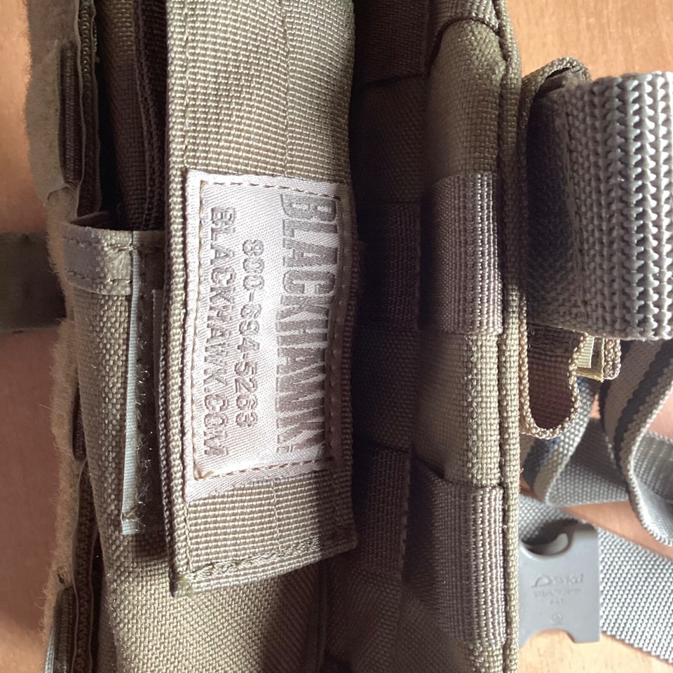 ORIGINAL BRITISH ARMY ‘BLACKHAWK!’ DROP-LEG THIGH HOLSTER FOR GLOCK 17 ...