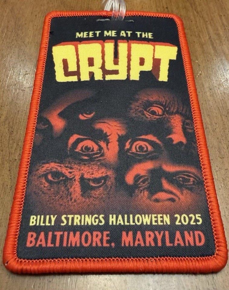 Billy Strings BILLYWEEN 2025 Luggage Tag Baltimore 10/31/25 Meet Me At ...