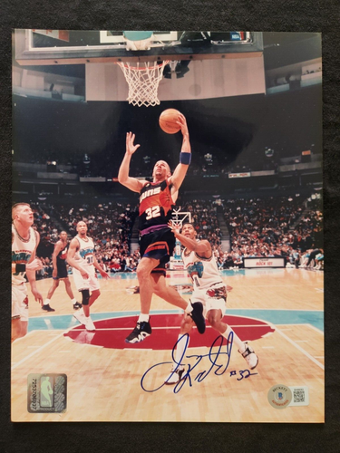 JASON KIDD PHOENIX SUNS SIGNED AUTOGRAPHED 8x10 PHOTO COA BAS BECKETT # ...
