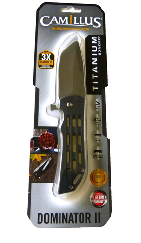 Camillus Titanium Bonded Dominator II EDC 3" Blade New | eBay
