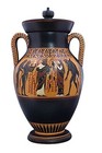Dionysus Ariadne & Satyrs Amphora Vase Copy Ancient Greek Pottery ...