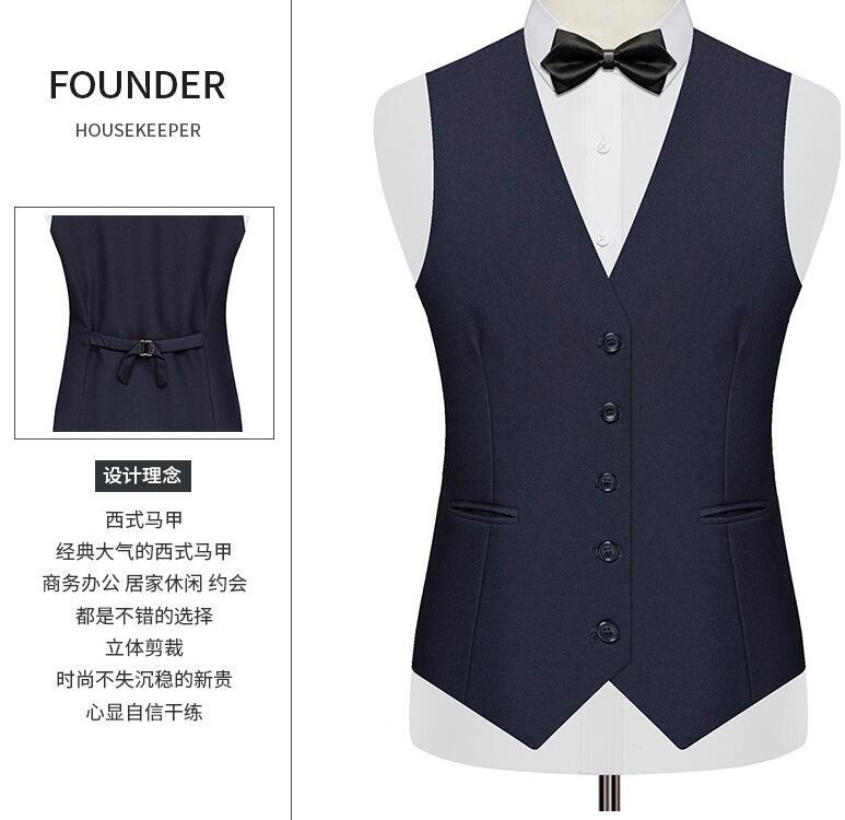 Plus size Men Business Vest Suit Vest Wedding Host Waist Coat Casual ...