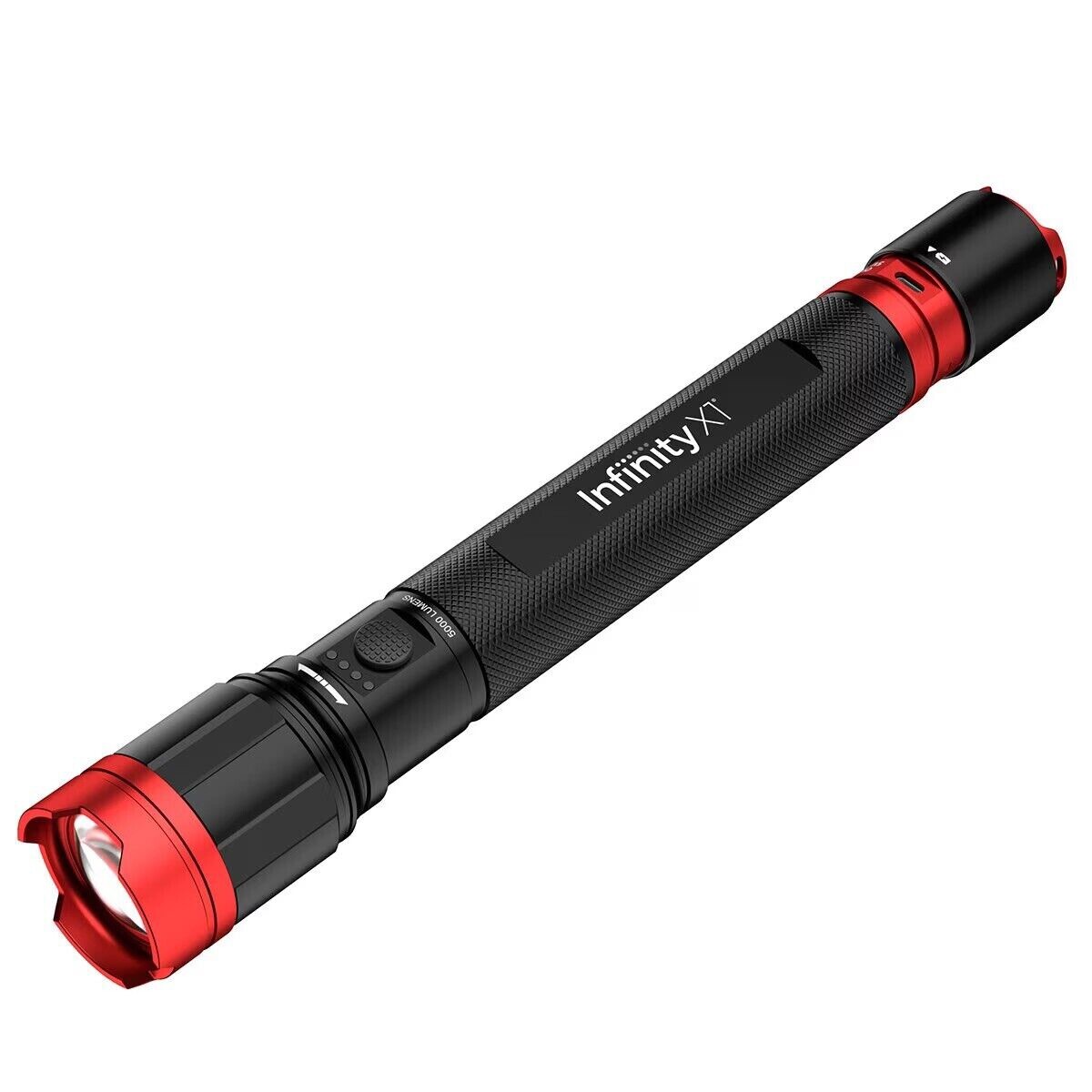 Infinity X1 5000 Lumens Flashlight Rechargeable Dual Power Twist Focus ...