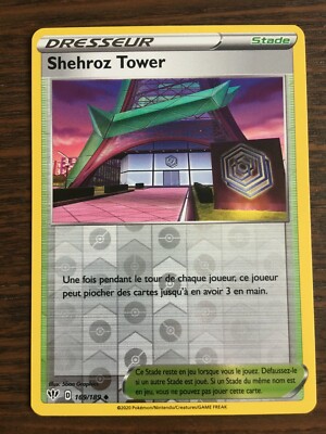Carte Pokémon REVERSE Shehroz Tower 169/189 EB03 Ténèbres Embrasées FR ...