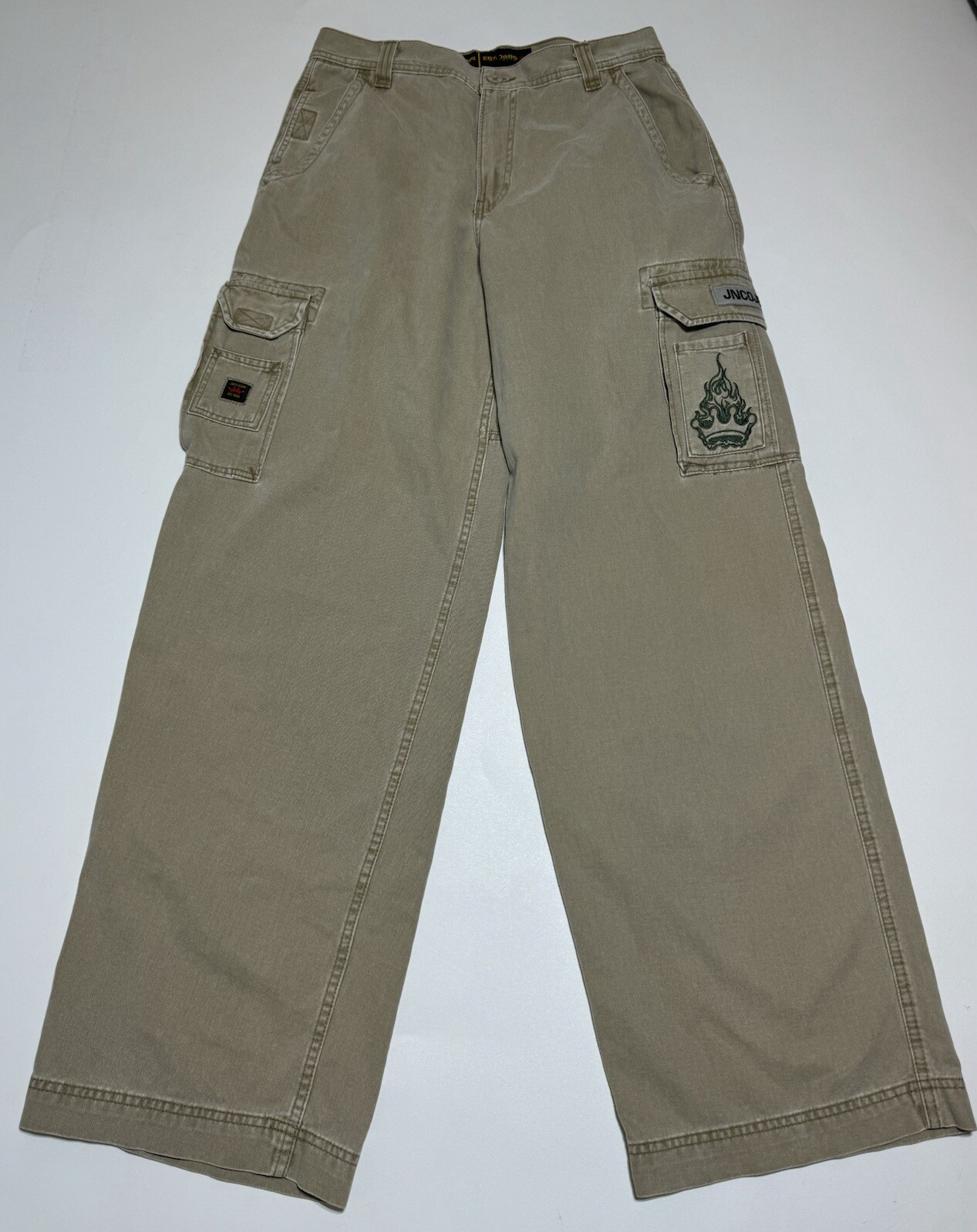 Vintage Original JNCO Jeans Cargo Khaki Baggy Pants F… - Gem