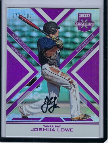 2016 Elite Extra Edition Autographs Aspirations Purple #13 JOSH LOWE ...