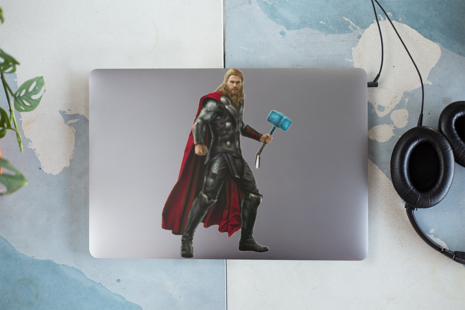 THOR Car Window Vinyl Decal Graphic Marvel Comic Laptop Graphic Sticker ...