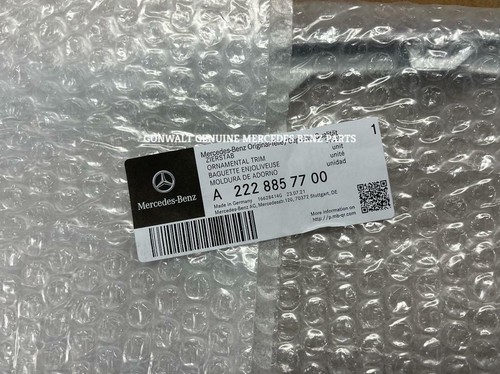 Mercedes Benz S Class Front Bumper Left Outer Molding Chrome Trim ...