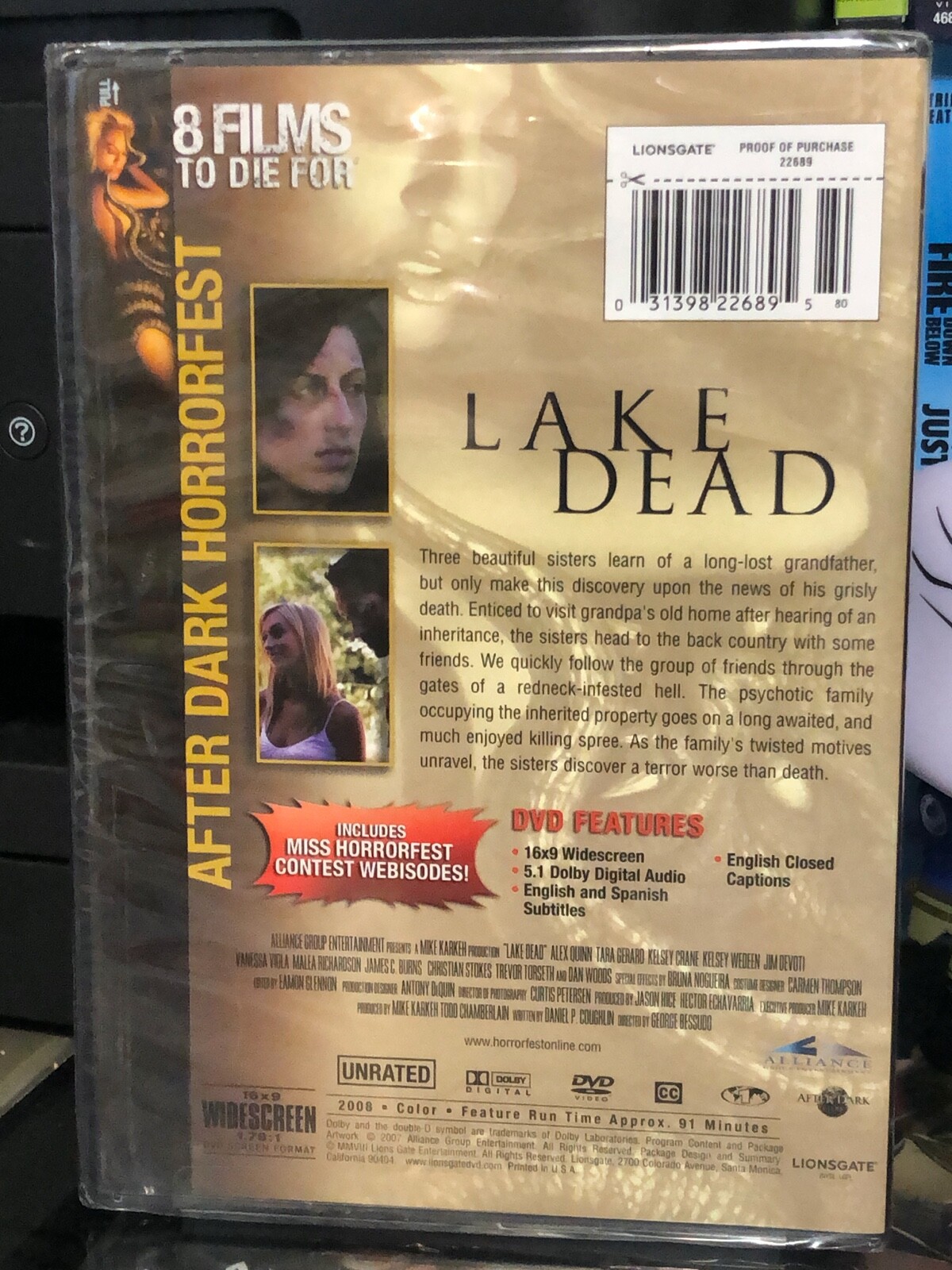 Lake Dead (DVD) After Dark Horrorfest (DVD) BRAND NEW! 31398226895| eBay