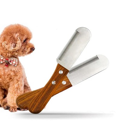 Pet Stripping Comb Cat Dog Grooming Cut & Trim Fine Comb Medium New ...