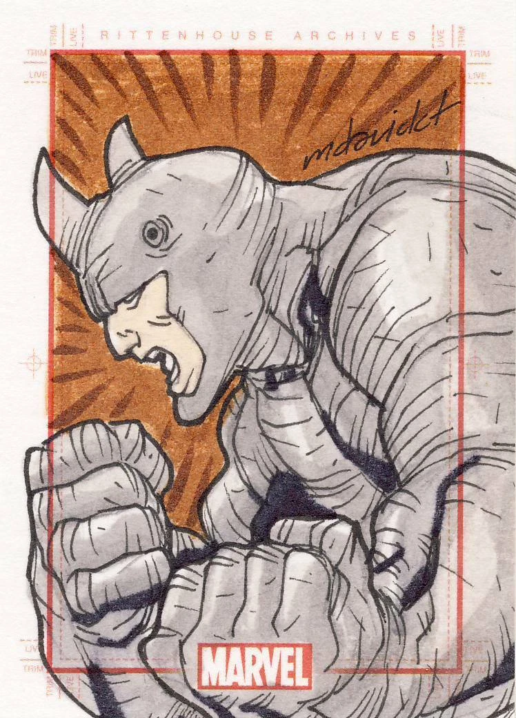 The Rhino Marvel Drawing