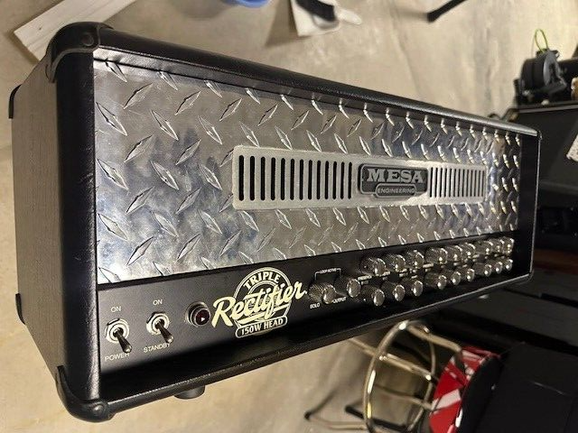 MESA BOOGIE TRIPLE Rectifier 150W HEAD, 3 Channel, Footswitch, Cover ...