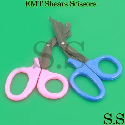 Set Of 2 ( PINK ROYAL BLUE ) Fluoride Black Coated Trauma Paramedic EMT ...