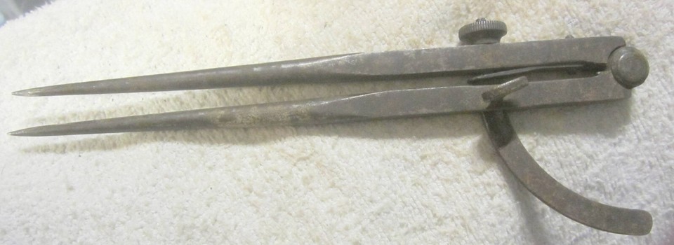 7 1/2" P.S. & W. CO. WINGED DIVIDER,COMPASS,DRAFTING,CALIPER VTG tool ...