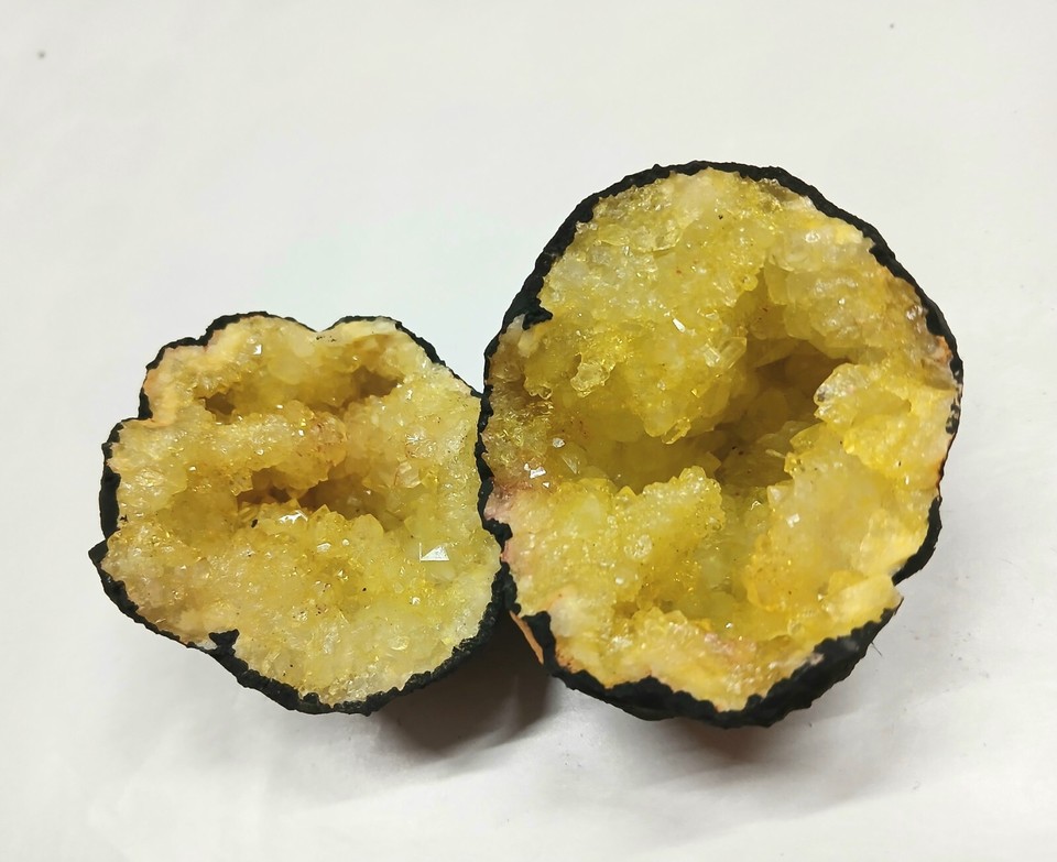Atlas Mountain Crystal Geode with gift bag Sparkling Colours with ...