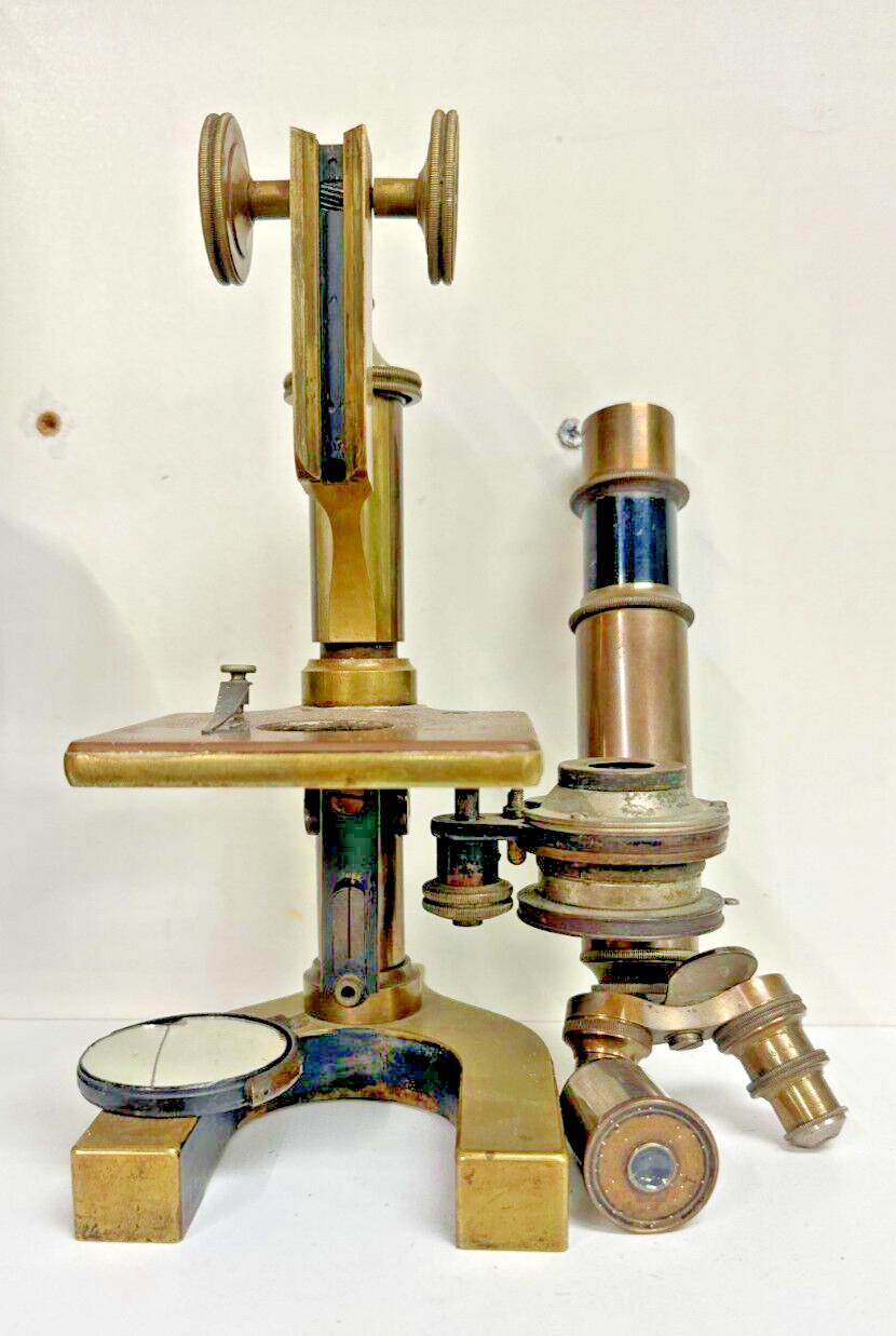 Antique Microscope Brass and Bronze parts | eBay