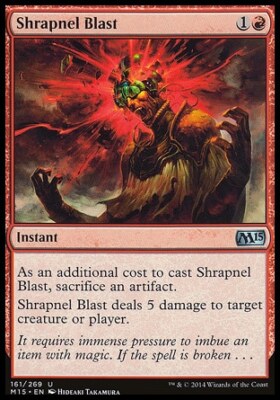 MTG Magic the Gathering Shrapnel Blast (161/298) Magic 2015 MP | eBay