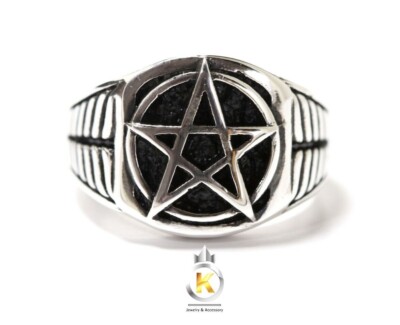 Pentagram Ring Silver Pentagram Ring Silver 925 Pentagram | eBay
