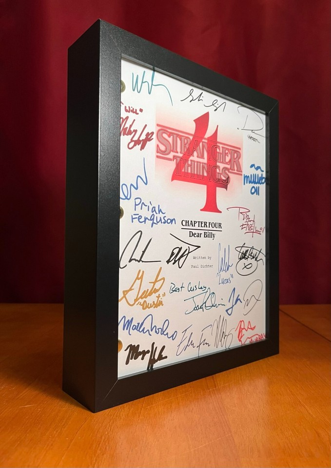 Stranger Things 4 Script Cast-Signed- Dear Billy- Autograph Reprints | eBay