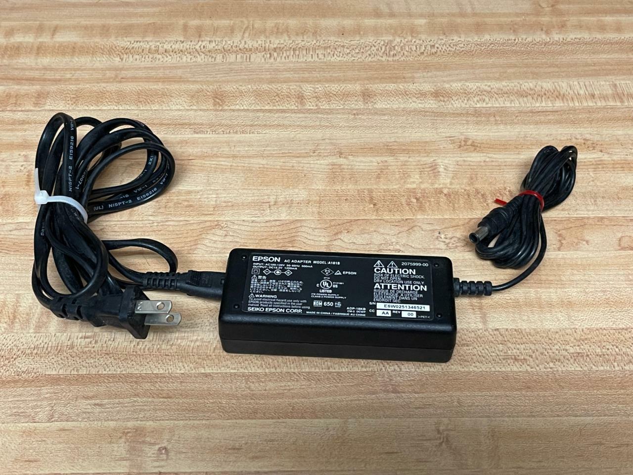 OEM Genuine Epson AC Power Adapter Charger DC15.2V 1200mA Model A181B ...