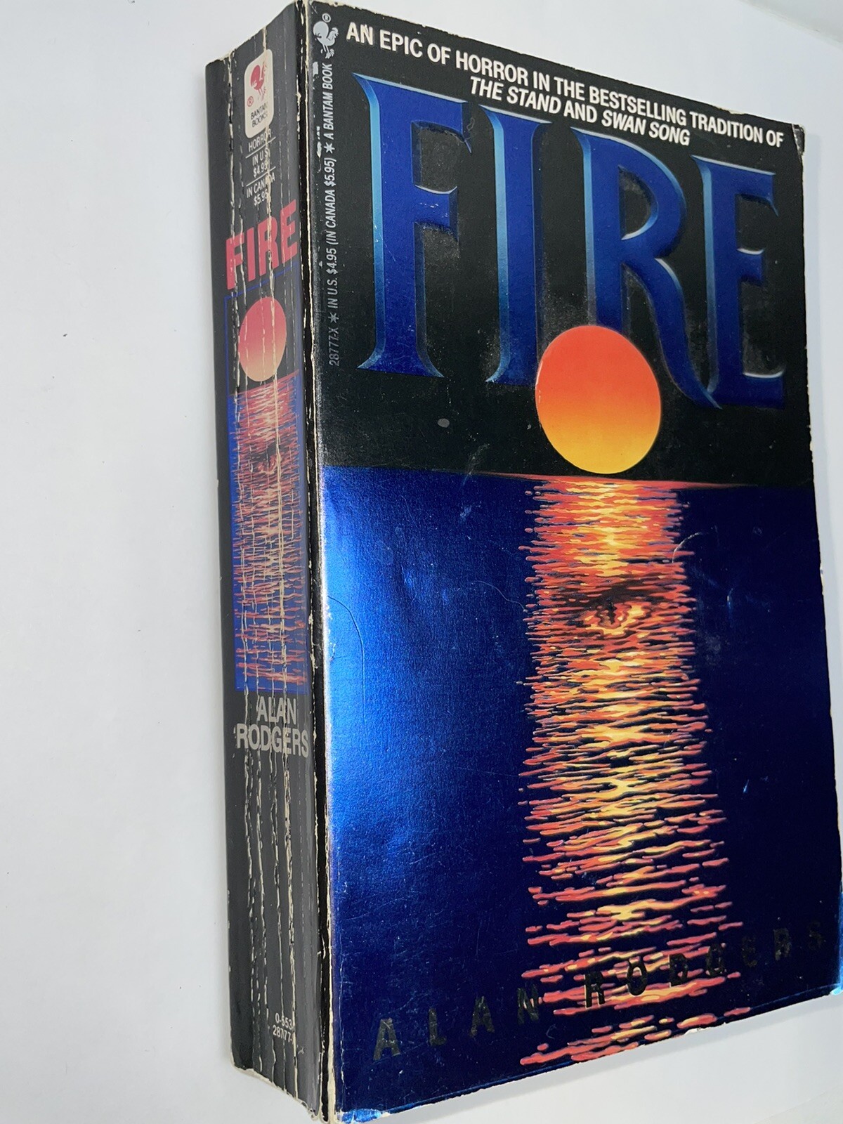 Alan Rodgers FIRE (1990) | 1st Printing VINTAGE PAPERBACK- FIRE BY ALAN ...