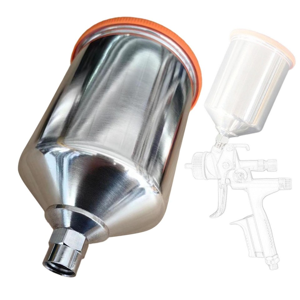 Paint Spray Pot Metal Cup Spray Accessories Spray Pot Cup with Female ...