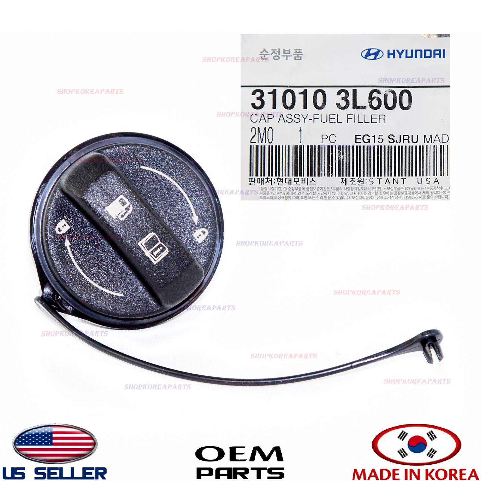 FUEL FILLER CAP 【GENUINE OEM】 FOR VARIOUS HYUNDAI & KIA 2006-2024 ...