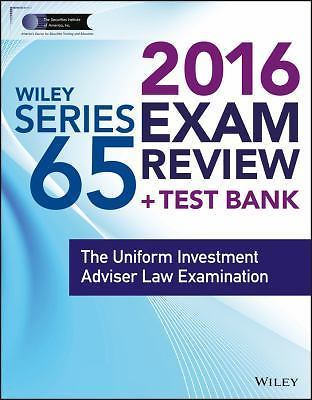 Wiley Finra Ser.: Wiley Series 65 Exam Review 2016 + Test Bank : The ...