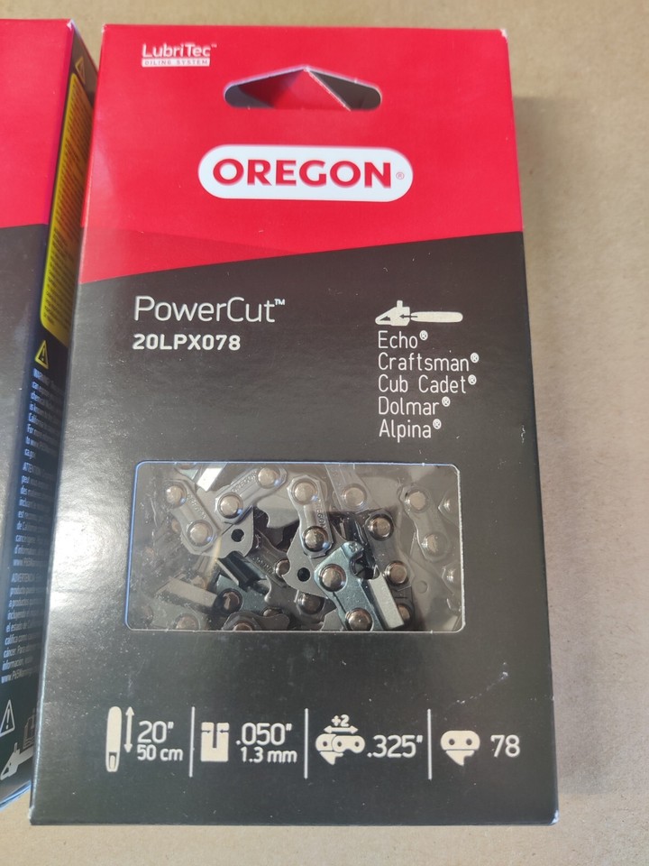 2 Pack 20" Oregon Chain fits Echo CS-490 CS-4910 CS-500P CS-530 ...