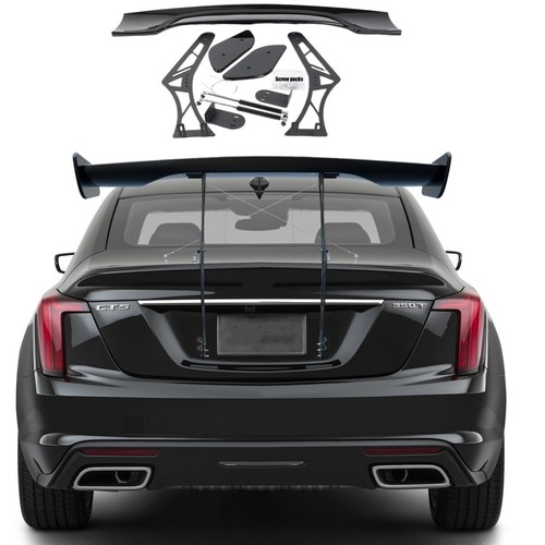 Chassis Trunk Mounted Adjustable GT Style Spoiler Wing For Cadillac CT5 ...
