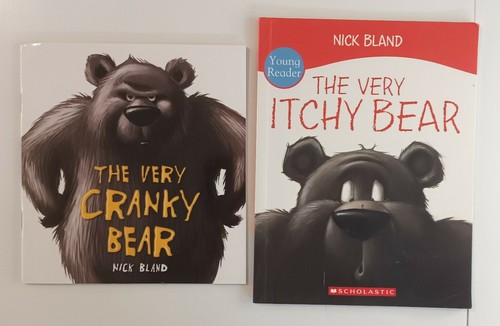 Very Cranky Bear & Very Itchy Bear by Nick Bland Small PB Books x2 ...