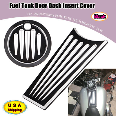 Fuel Tank Door Dash Insert Cover For Harley 92-07 Electra Road Glide ...
