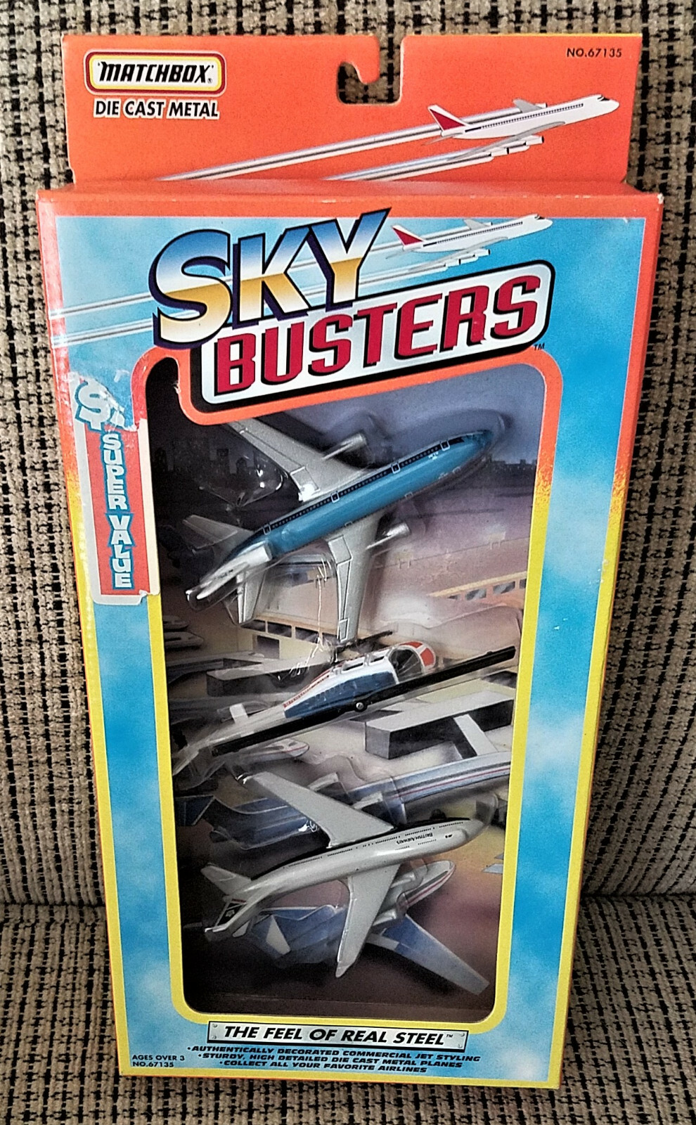 MATCHBOX Diecast Metal SKY BUSTERS Toy Airplane & Helicopter Set NEW IN ...