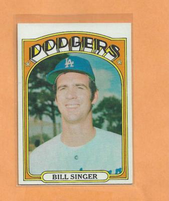 BILL SINGER TOPPS 1972 CARD # 25 | eBay