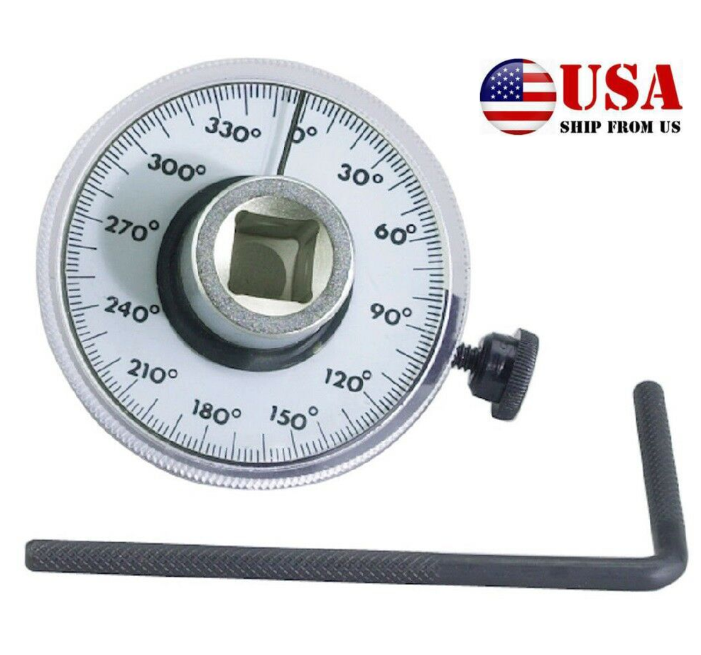1/2" Drive Torque Angle Gauge Meter Angle Measurer Torque Wrench 360 ...