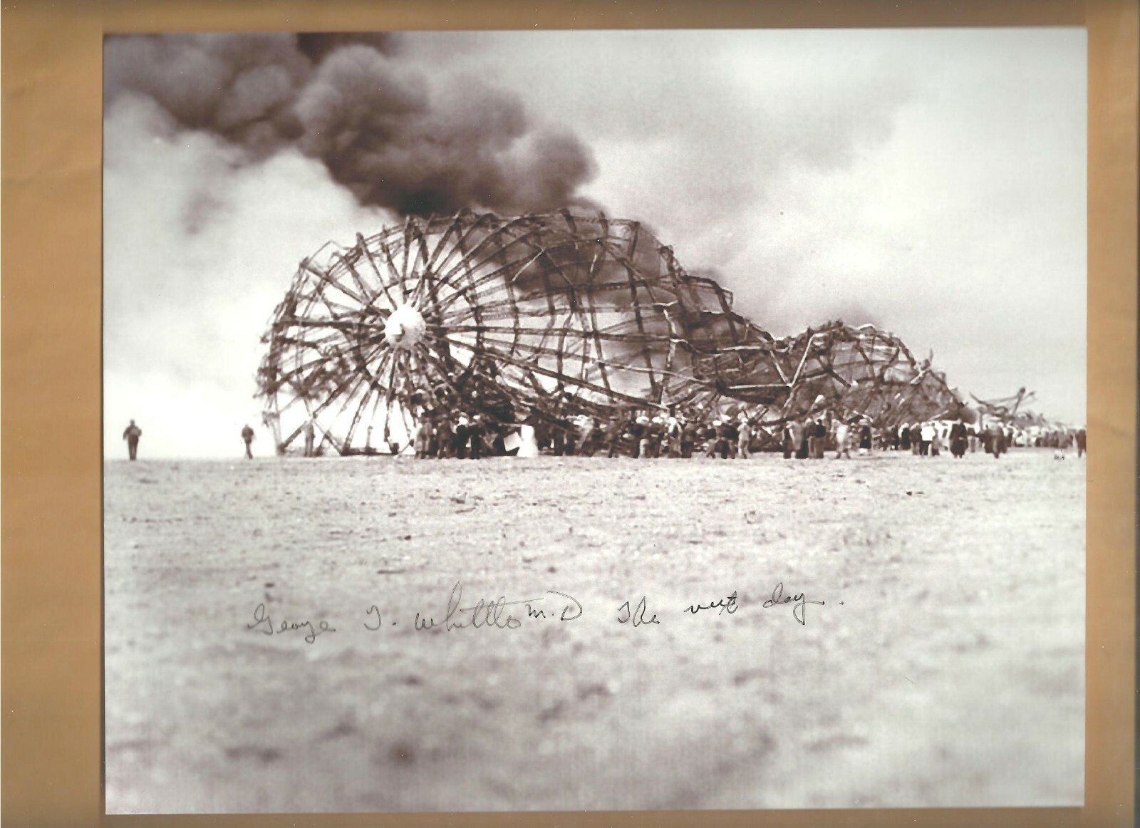 George Whittle Hindenburg Witness Autographed 8x10 Picture Autograph | eBay