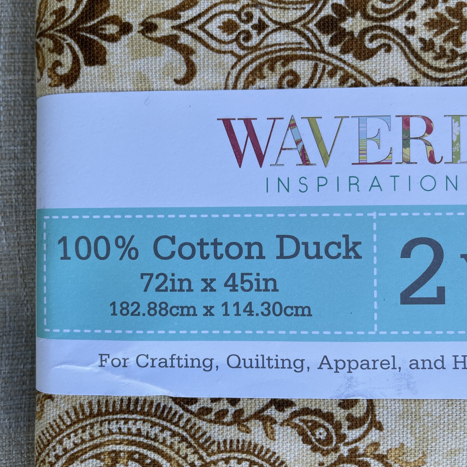 Waverly Inspirations 100% Cotton Duck Fabric 2 yard 72