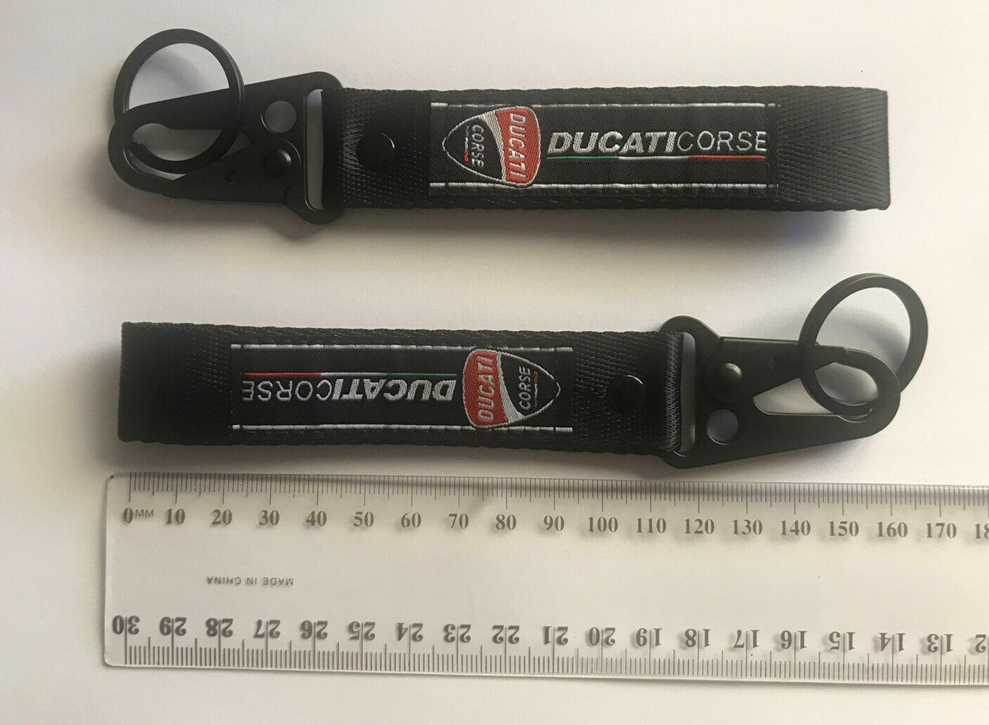 TOPQUALITY DUCATI CORSE KEY STRAP LANYARD KEY RING KEYRING MONSTER 1098 ...