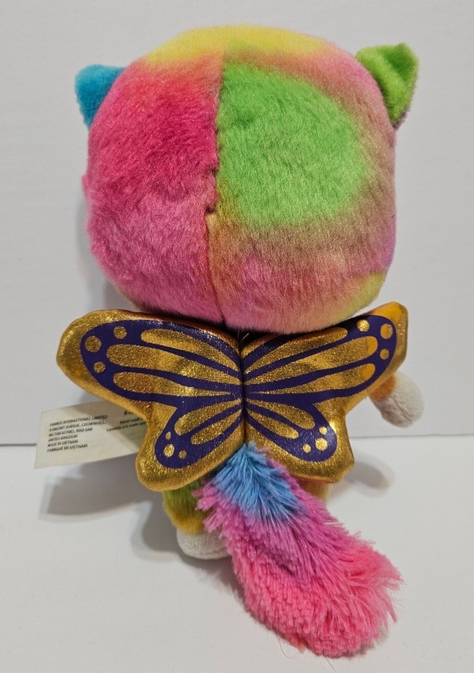 Rainbow Butterfly Unicorn Kitty Felicity 8" Plush Stuffed Animal Toy ...