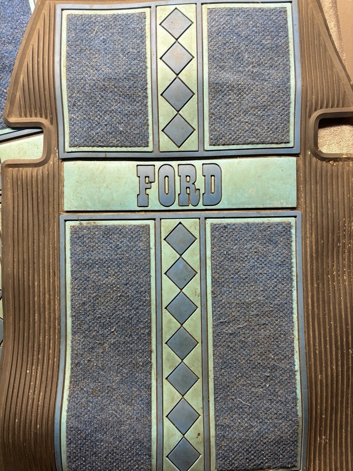 Vintage Set Blue Ford Plasticolor Floor Mats As Found. Nice! | eBay