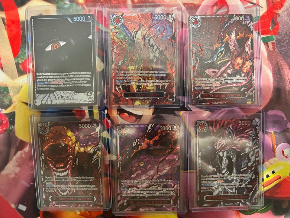 One Piece Card God Pack Set 6 Card Five Elders & Imu NM TCG Rare | eBay