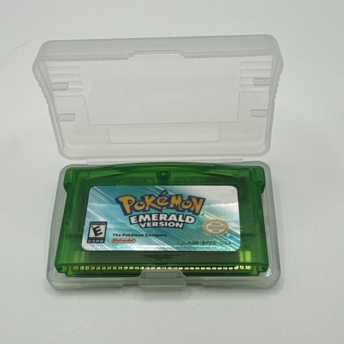 Pokemon Emerald Version (Game Boy Advance, 2005) Cartridge Game GBA ...